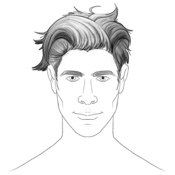 Men Hair Sketch