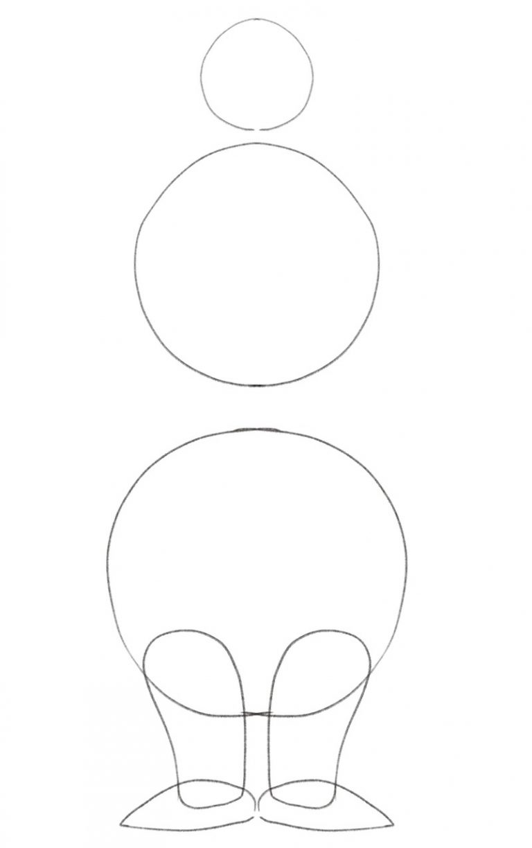 Penguin Drawing For Beginners [Front & Side View]
