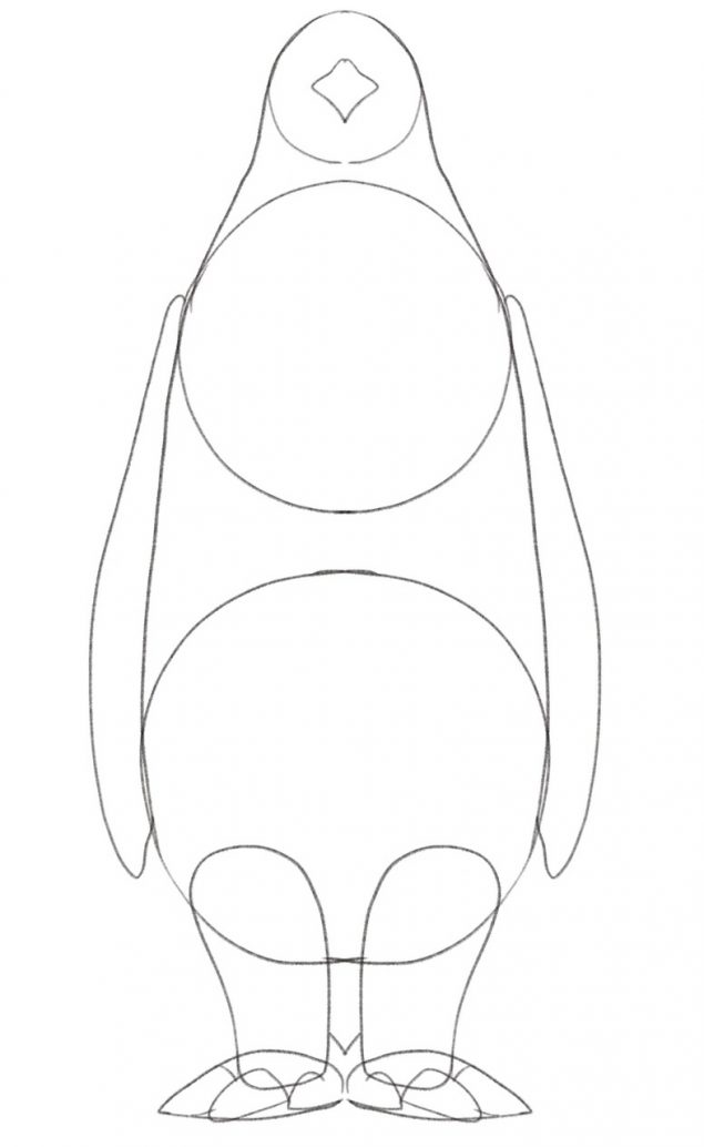 Penguin Drawing For Beginners [Front & Side View]