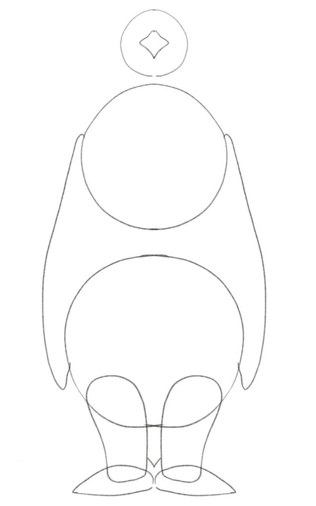 Penguin Drawing For Beginners [Front & Side View]