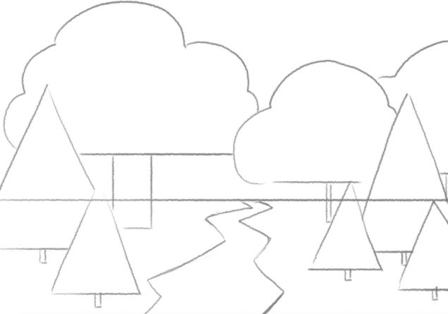 Forest Drawing Guide In 6 Steps [Beginner-Friendly Video + Images Included]