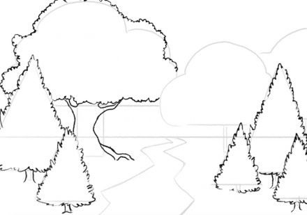 Forest Drawing Guide In 6 Steps [Beginner-Friendly Video + Images Included]