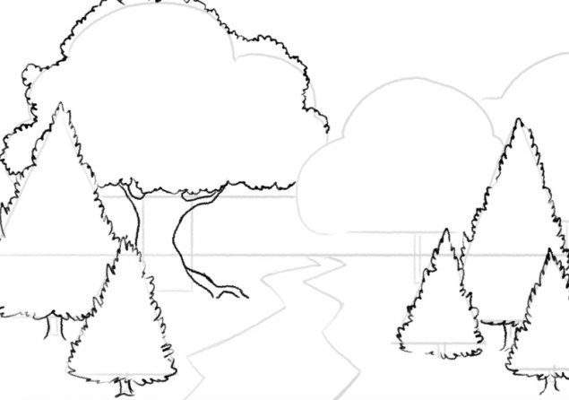 Forest Drawing Guide In 6 Steps [Beginner-Friendly Video + Images Included]