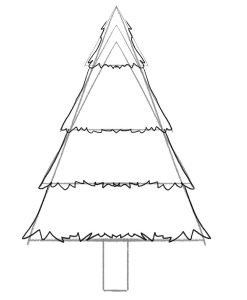 Christmas Tree Drawing In 6 Steps For Beginners