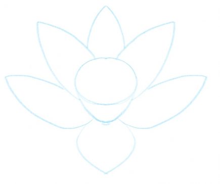 The Lotus Flower Drawing In 5 Simple Steps