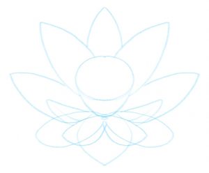 The Lotus Flower Drawing In 5 Simple Steps