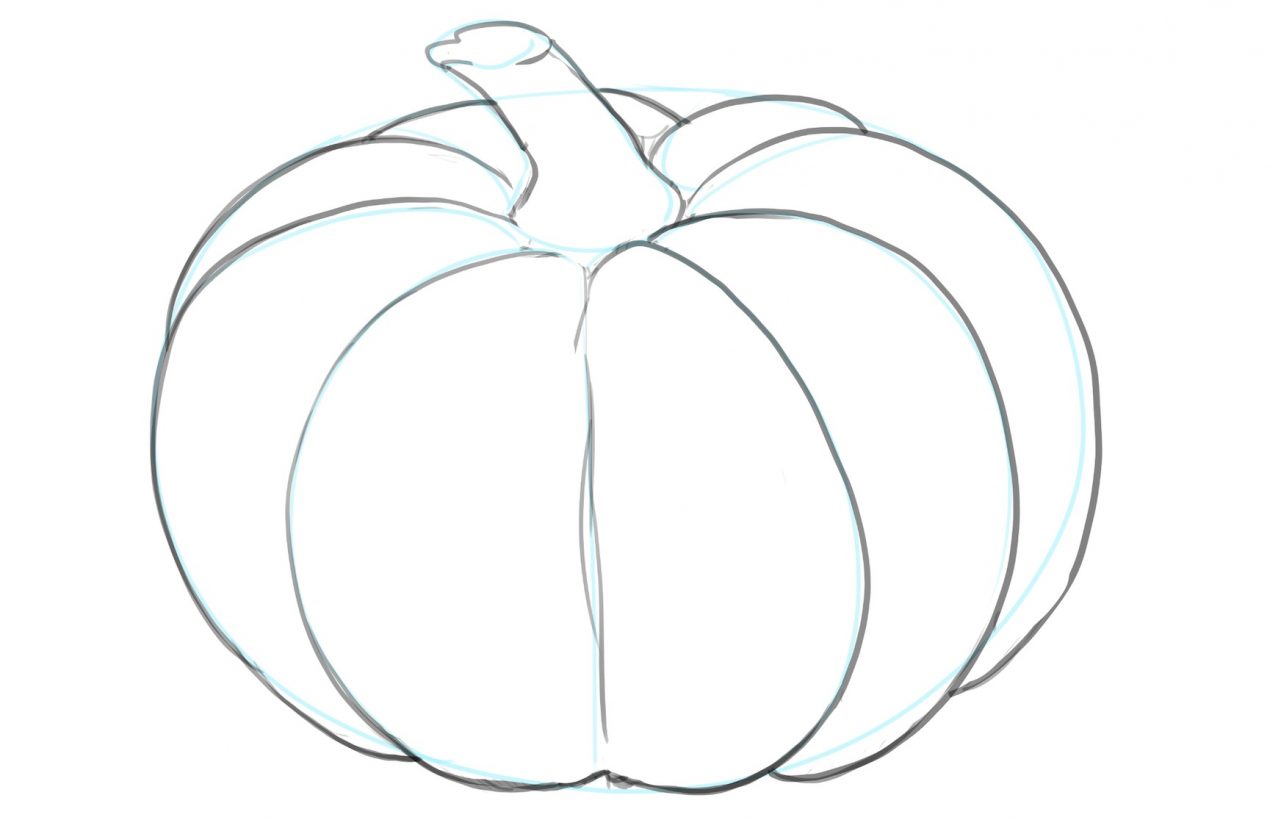 Pumpkin Drawing In 5 Steps: A Guide For Beginners