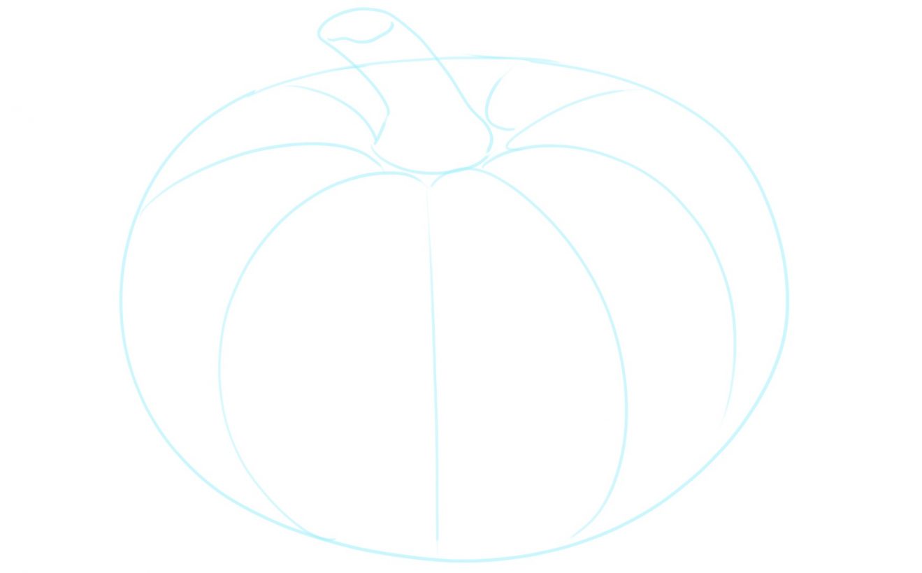 Pumpkin Drawing In 5 Steps: A Guide For Beginners